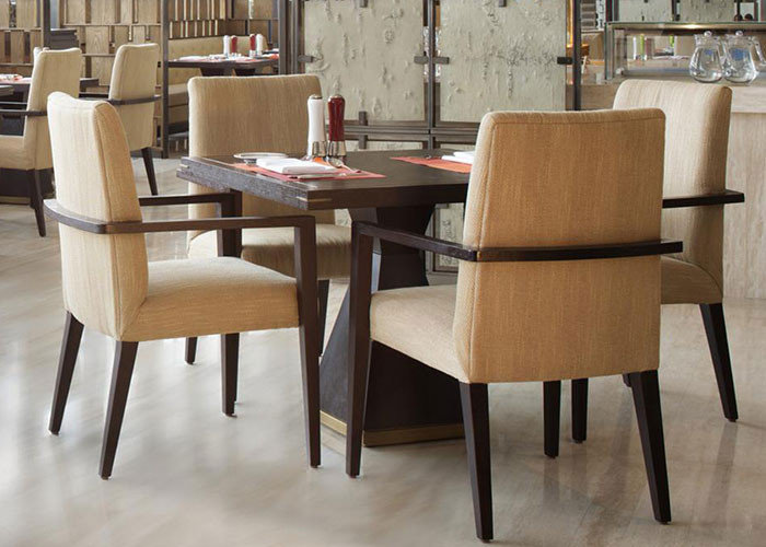 5 Star Hotel Modern Wooden Dining Room Tables , High End Restaurant Furniture