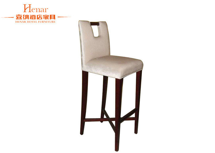 Luxury Stacking Kiln Dried Wooden Bar Chairs / Modern Club Furniture