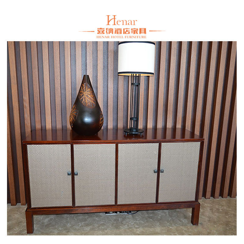 Luxury Walnut Console Table for Living Room / Star Hotel Hobby Lobby