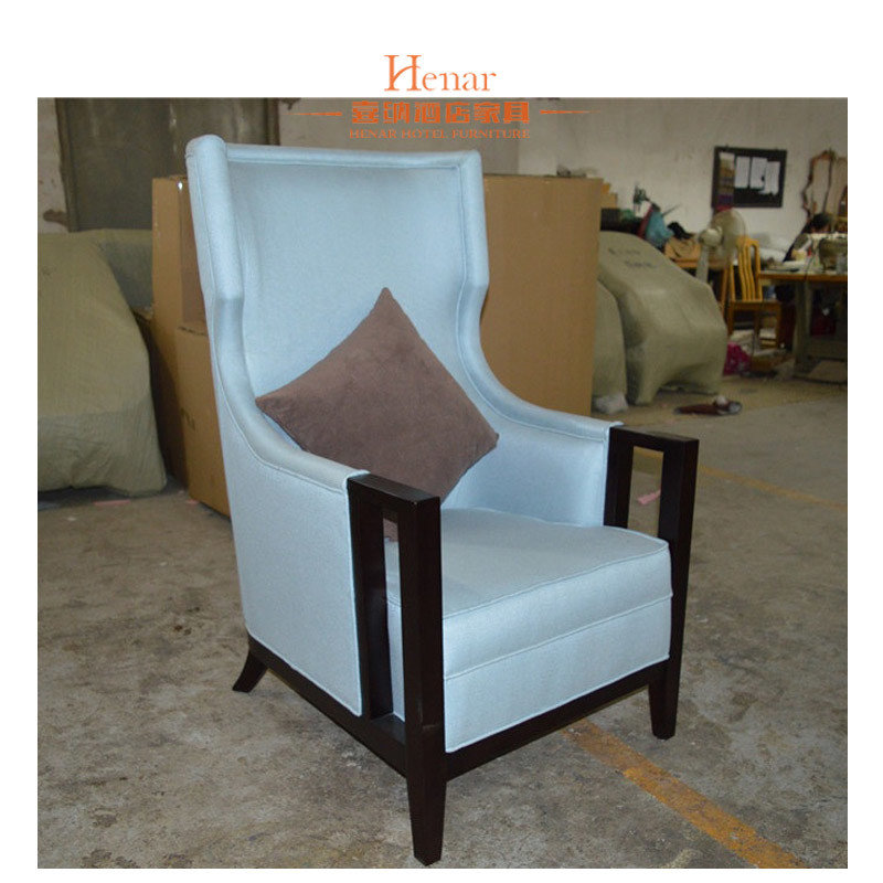 Modern Living Room Comfortable Hotel Lobby Chair With Fabric Foam Pad