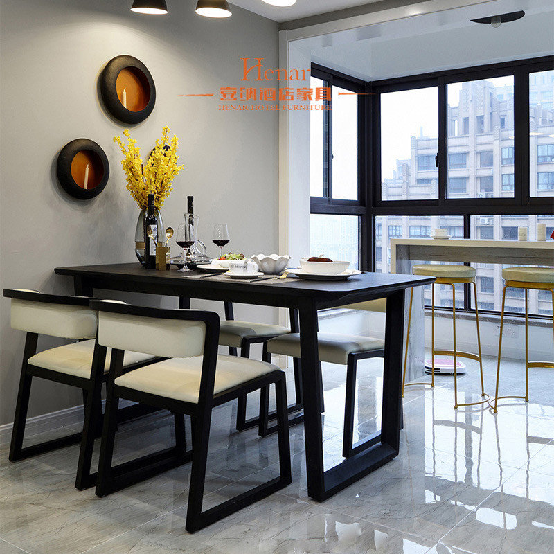Yellow PU Leather Wooden Frame Restaurant Comfortable Dining Room Chairs