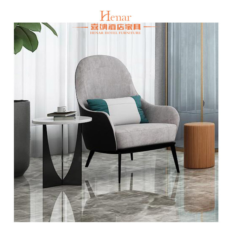 Medium Back Luxury Royal Salon Modern Lobby Furniture / Comfortable Lounge Chairs