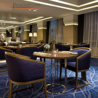 Suppliers Indian Restaurant Furniture with Wooden Frame Fabric Upholstery