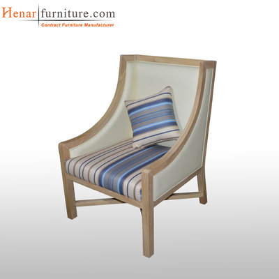 Spatial Order Henar Modern Swoop Arm Leather Accent Chair Restaurant Furniture