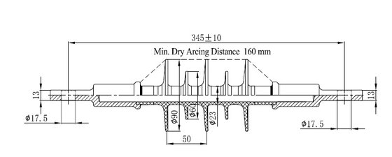 Sackgasse-Suspendierungs-Art Isolator zusammengesetztes 15KV 70kN verurteilen die Dämpfung Aktion