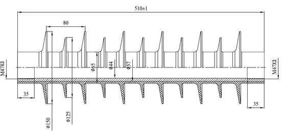 zusammengesetzter Isolator der Suspendierungs-35kV für Mittelspannungs-Fernleitungen