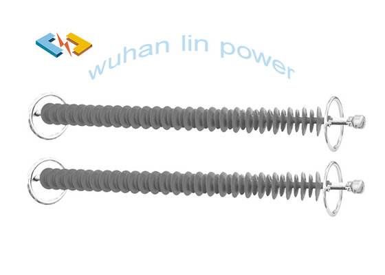zusammengesetzte Silikon-Isolatoren 400KV 210kN, graue obenliegende Linie Isolatoren