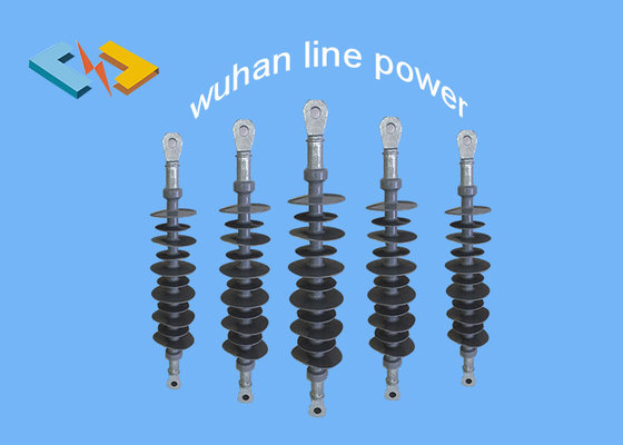 zusammengesetzte Isolatoren des Silikon-66KV, elektrische Linie Isolatoren mit Ösenköpfen