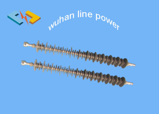 zusammengesetzter langer Rod Isolator 500KV mit Sockel-/Ball-Koppelung, rote Farbe