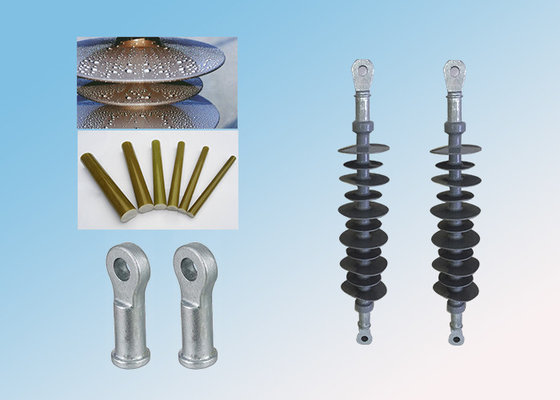 Grau-Gummifarbe des Silikon-zusammengesetzte Isolator-15kV/110kN