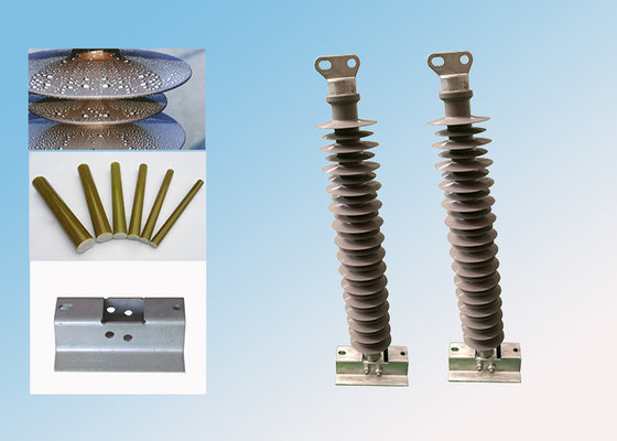 durchlöchern zusammengesetzte Linie Posten-Isolatoren zwei des Polymer-66kV des Isolator-12.5kN Blatt mit Flachbett
