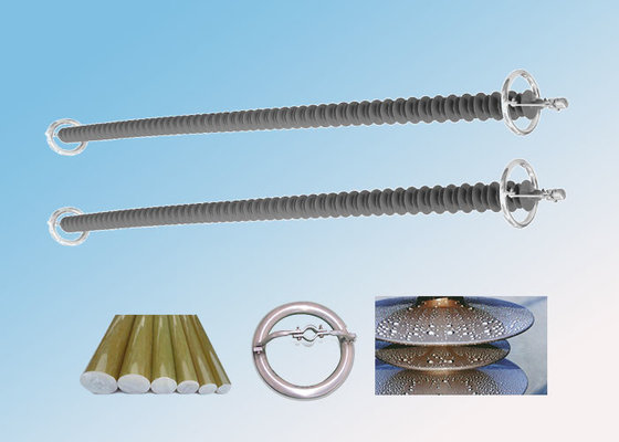 Zusammengesetzter Polymer-Isolator-säurebeständiger Epoxidglasfaser-Kern Rod Wechselstroms 750kV 300kN