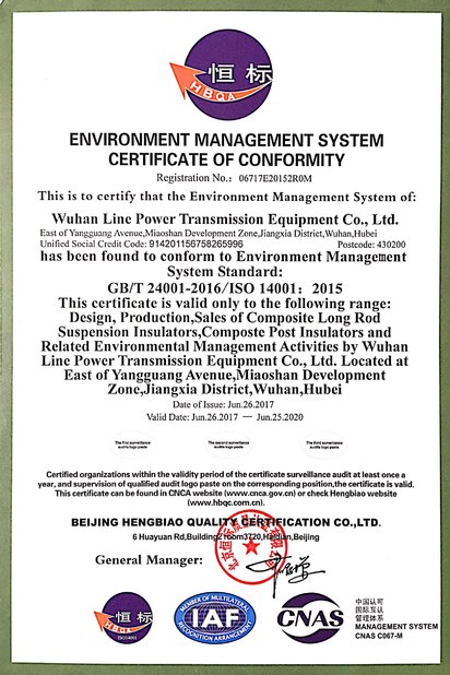 China Wuhan Line Power Transmission Equipment Co., Ltd zertifizierungen