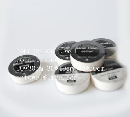 Travel Essential Non-Woven Fabrics Disposable Make-Up compressed white towel