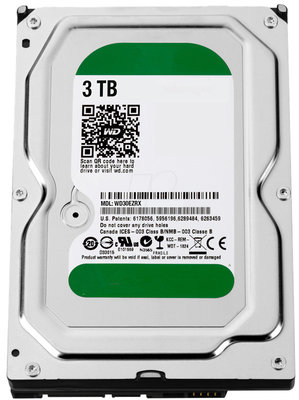 Universal Desktop and Personal Computer SATA Hard Disk Drive 3TB 3.5inch Blue