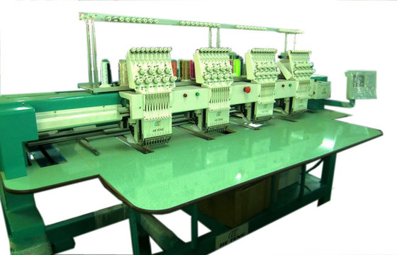 9 Color 4 Heads Automatic Shirt Embroidery Machine For Ready Made Garment