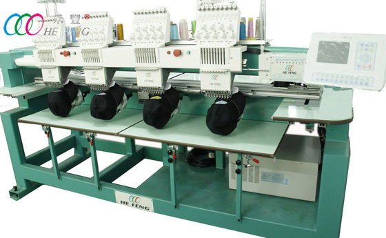 5" LCD Screen T-Shirt / bag Multi-Head Embroidery Machine With Servo Motor