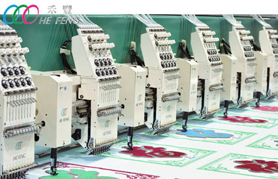 Mixed Chenille And Flat Computerized Embroidery Machine , Servo Motor