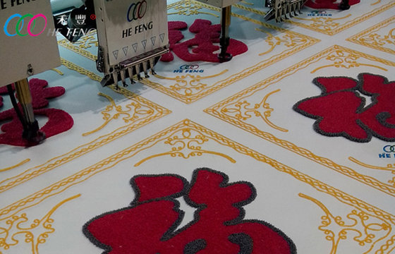 Automatic Chenille Embroidery Machine , Multi-language Operating Interface , Chenille and flat embroidery