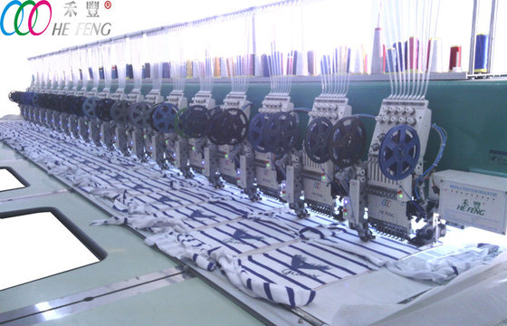 20 Heads Mixed Double Sequin And Flat  Embroidery Machine For Fashion Clothing