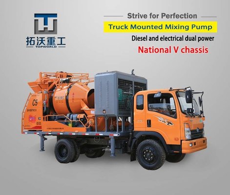 30m³/H Concrete Out Truck Mixer Pump Long Distance Delivery ISO 9001 Certified
