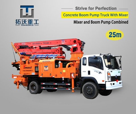 50KW Motor Power Truck Mounted Concrete Boom Pump 8 Mpa Pumping Pressure