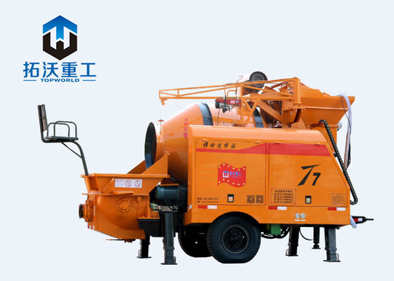 High Capacity Mini Concrete Pump Machine 0.7m³ Hopper For Digging Pole Holes
