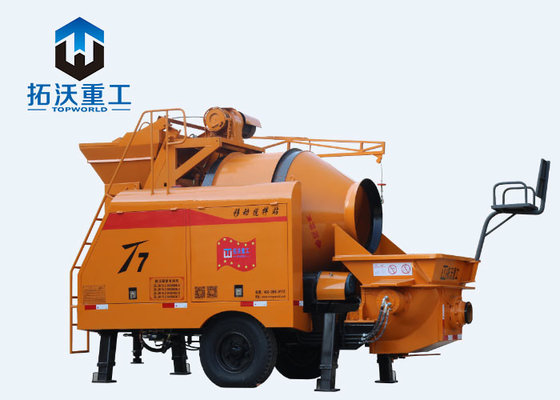 OEM Portable Concrete Pump 30 M^3 Concrete Output With Mixer Delivery Electric
