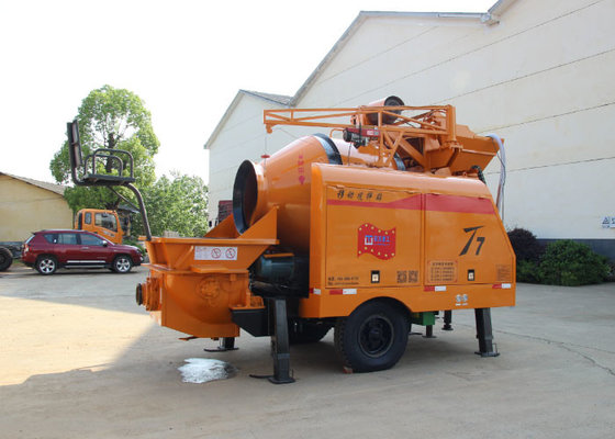 OEM Portable Concrete Pump 30 M^3 Concrete Output With Mixer Delivery Electric
