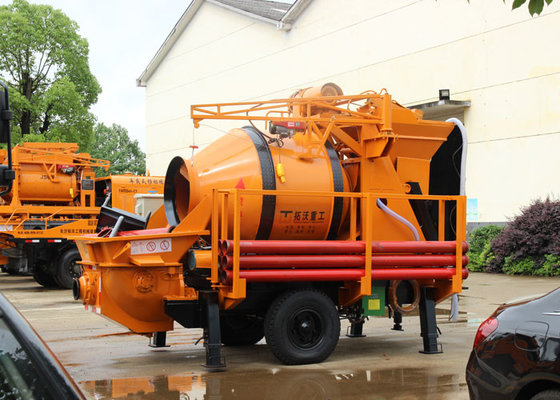 Electric Cement Concrete Mixer Pump With Mixing High Pressure 5.8 T Weight