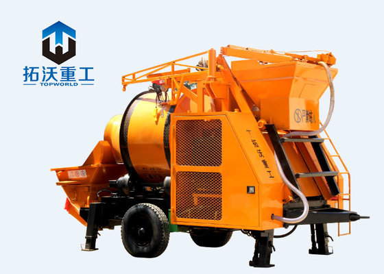 IOS Certification Concrete Mixer Pump Large Capacity Diesel Engine For Tunnels