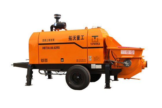 Long Distance Delivery Electric Concrete Pump 140 - 230mm Concrete Slump