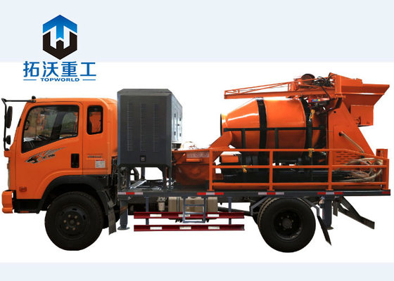 Housing Construction Portable Cement Pump , Self Loader Truck Electrical Power