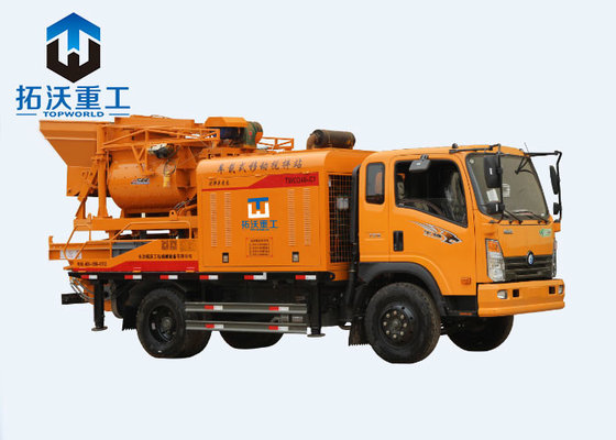 TWCQ40 C7 Portable Truck Mixer Pump Diesel Electric Dual Purpose 13.58 T Weight