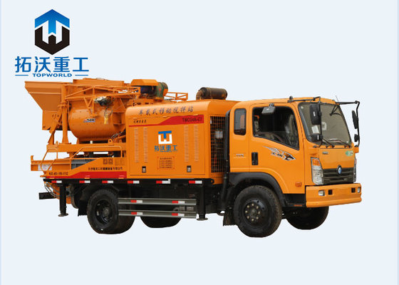 Portable Construction Truck Mounted Concrete Pump With Large Capacity