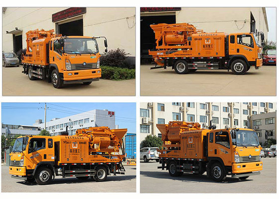 Reliable Concrete Cement Mixer And Pump With Truck 8 Mpa Pumping Pressure