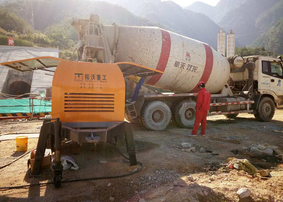 Lightweight Stationary Concrete Pump Cement Machine Excellent Performance