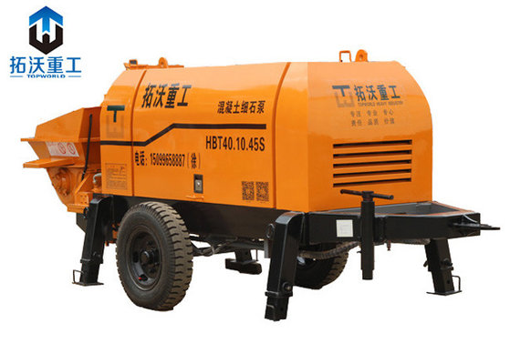 30m^3 Delivery Output Trailer Mounted Concrete Pump 8 Mpa Delivery Pressure
