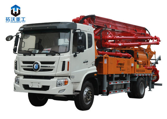 Multi Function Truck Mounted Boom Pump Small Concrete Pump 25.5m Horizontal Length