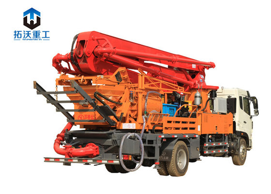 28 Mpa System Pressure Truck Mounted Concrete Pump Mini Ready Mixer Truck