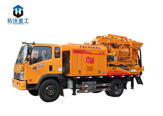 High Efficiency Truck Mixer Pump Forced Type 7220 × 2450 × 3550 Mm Dimention