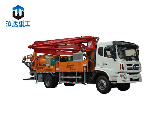 Road Concrete Mixer Pump Flexible Comprehensive Four Sections M Type Boom Design
