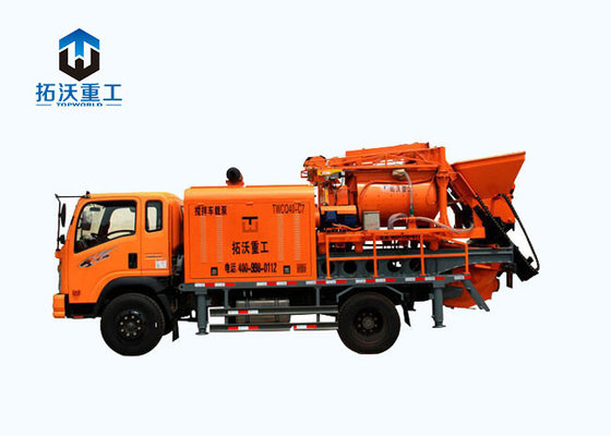 Hydraulic Truck Concrete Mixer Pump Truck Forced Concrete Mixer Simple Operation