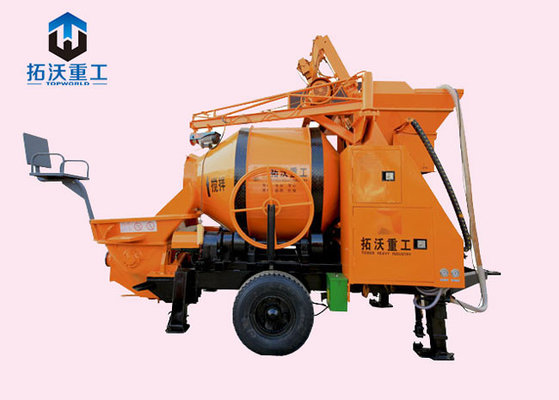 0.7m³ Hopper Diesel Concrete Mixer Pump For Small Building Construction