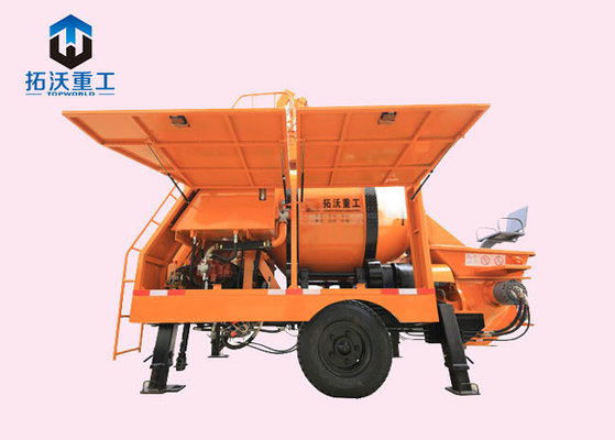0.4 KW Transformer Concrete Mixer Pump Trailer 30 Cubic Meters Concrete Output