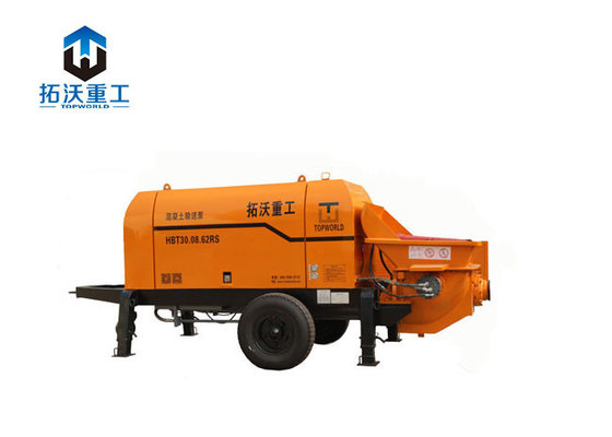 Small Portable Concrete Pump Double Filtering System 8 Mpa Delivery Pressure