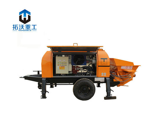 Electric Motor Concrete Pump Trailer / Mini Concrete Pumping Machine