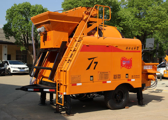 Durable Concrete Mixing And Pumping Machine 40mm Max Diameter Aggregates
