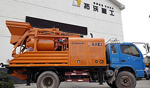 Excellent Driving Stability Truck Mixer Pump Lorry Mounted Concrete Mixers