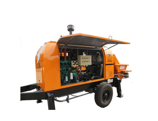 Remote Control Mortar Concrete Mixer Pump Trailer Machine For Philippines